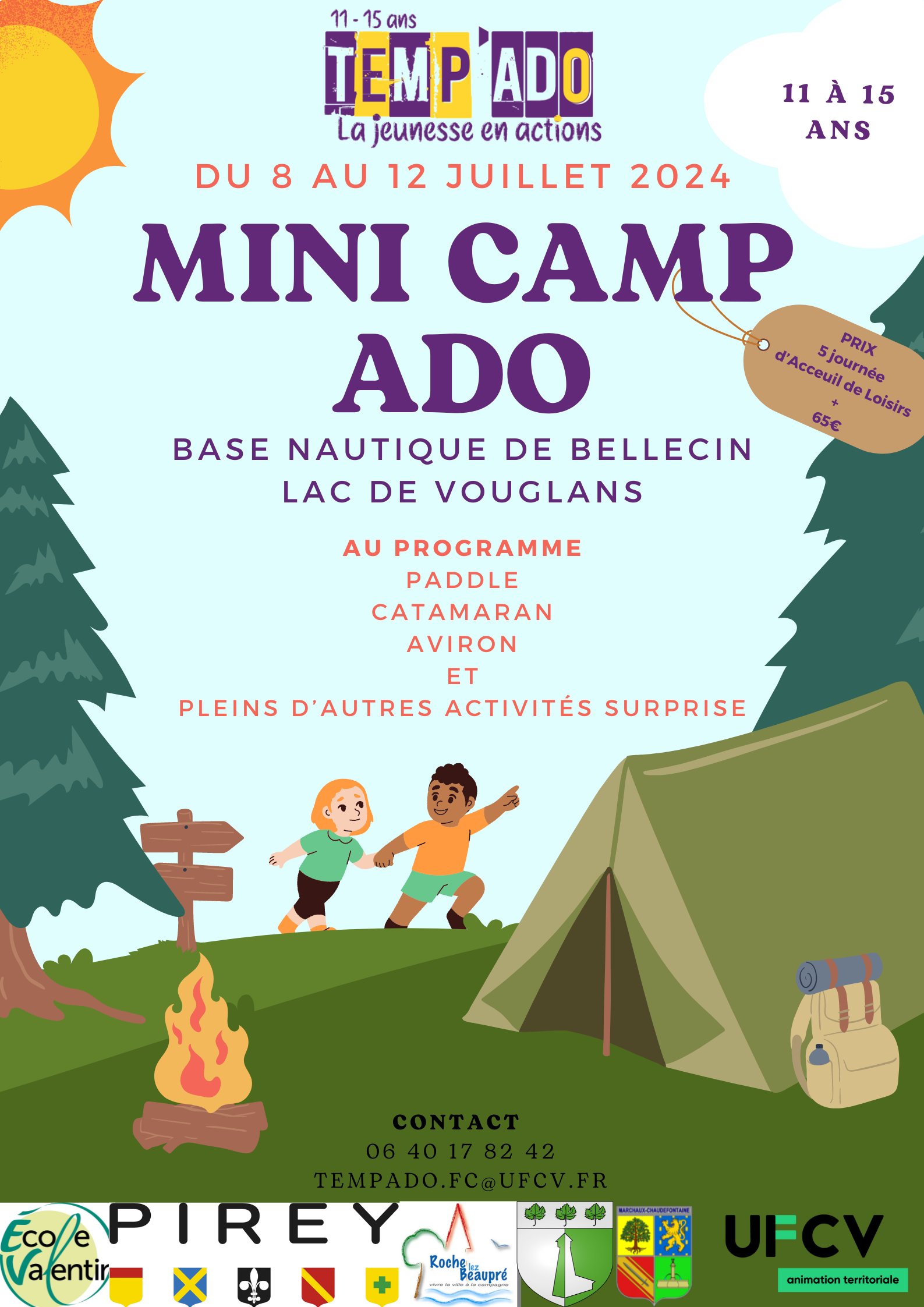 Nouveau Programme TempAdo mini camps 2024 - Temp'Ados Ecole-Valentin ...